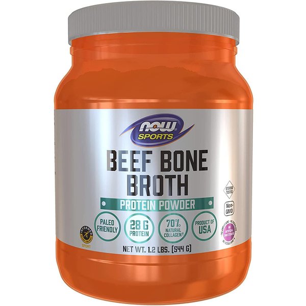 Протеин от Телешки Костен Бульон Beef Bone Broth Protein Powder NOW ...